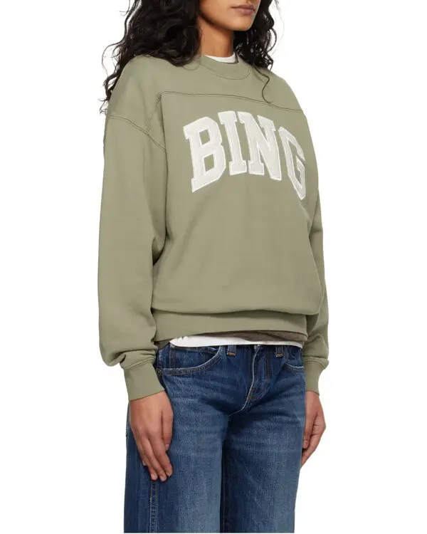 ANINE BING Long Sleeve Sweatshirt - Green