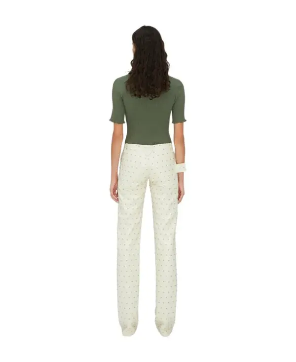 Bottega Veneta Ribbed-knit Polo Top - Green