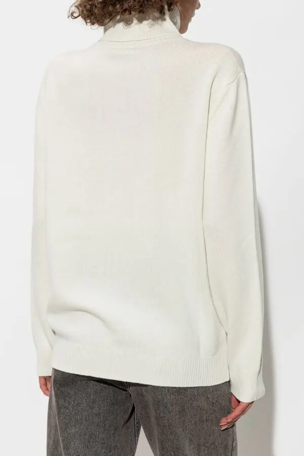 Fabiana Filippi High Neck Sweater With Button Detail
