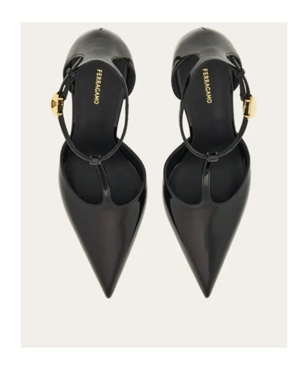 FERRAGAMO T-strap Pointed-toe Pumps