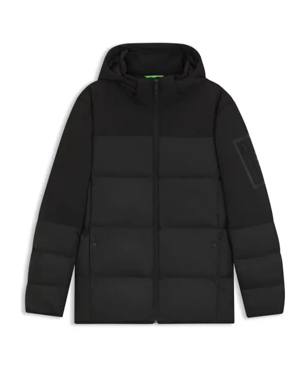 Hugo Boss Quilted Padded Jacket With Detachable Hood