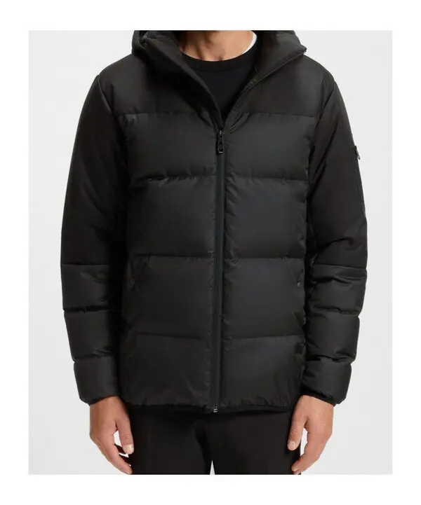 Hugo Boss Quilted Padded Jacket With Detachable Hood