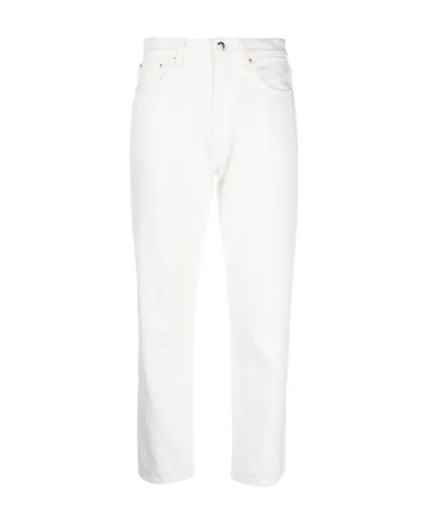 TOTEME Straight-leg Cropped Jeans - White