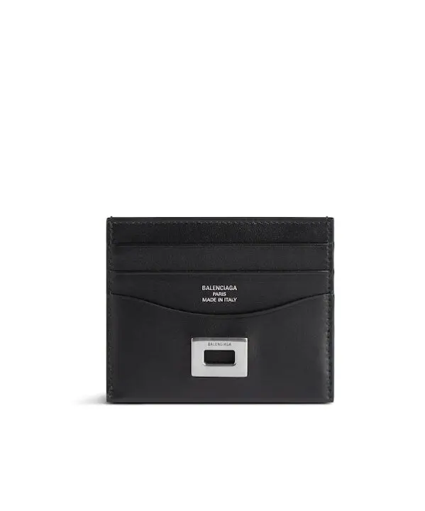 Balenciaga Rodeo Logo Printed Card Holder - Black