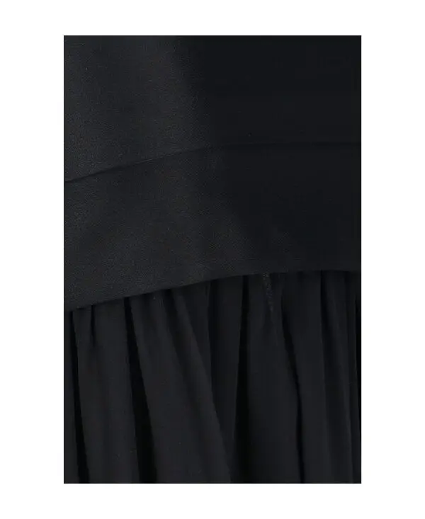 Saint Laurent Sleeveless Crepe Muslin Mini Dress