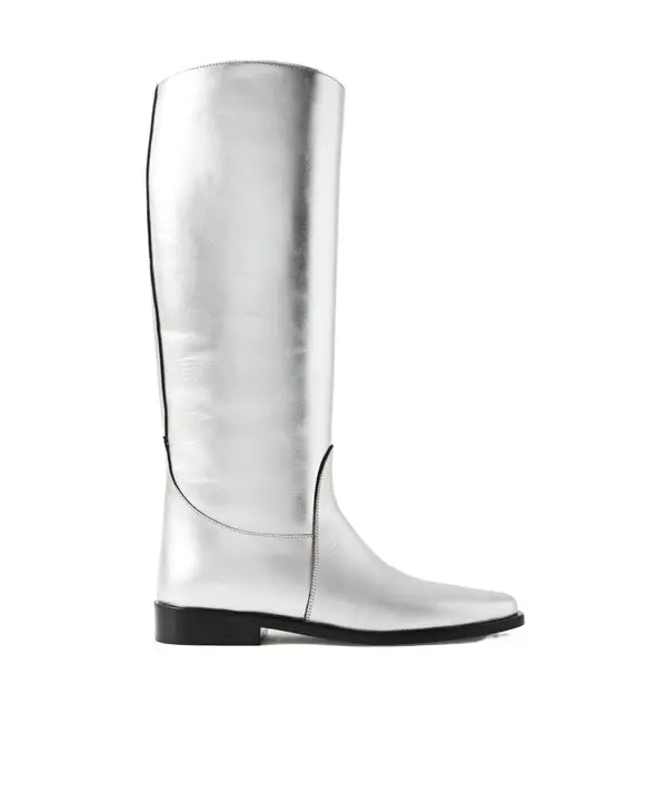 Khaite Wooster Metallic Boots