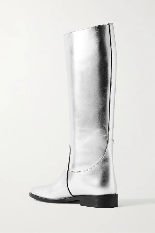 Khaite Wooster Metallic Boots