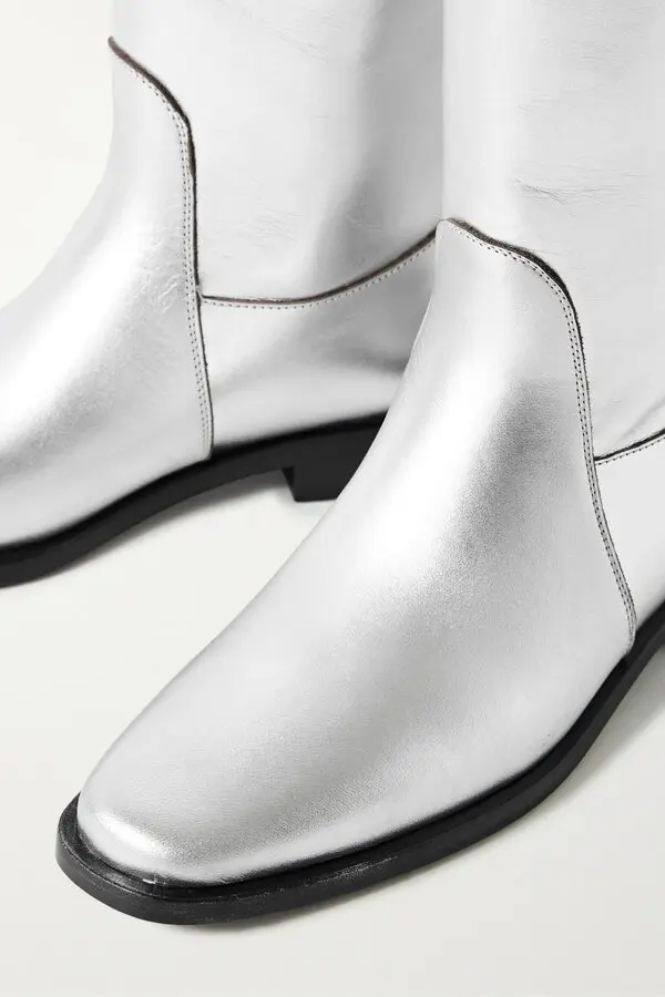 Khaite Wooster Metallic Boots