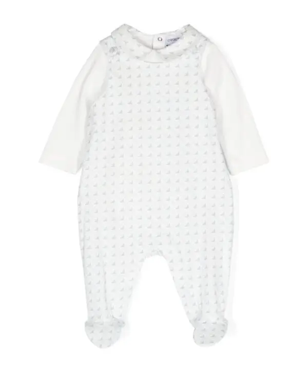 Emporio Armani Logo Print Babygrow Set - Fant. Aquile Azzurre