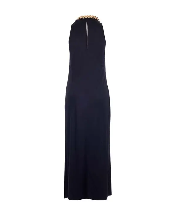 Versace Chain-link Detailed Maxi Dress