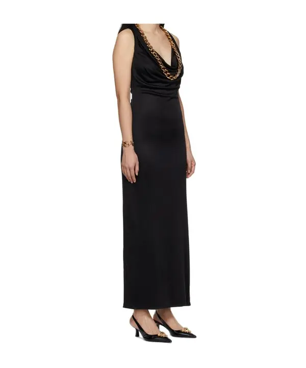 Versace Chain-link Detailed Maxi Dress