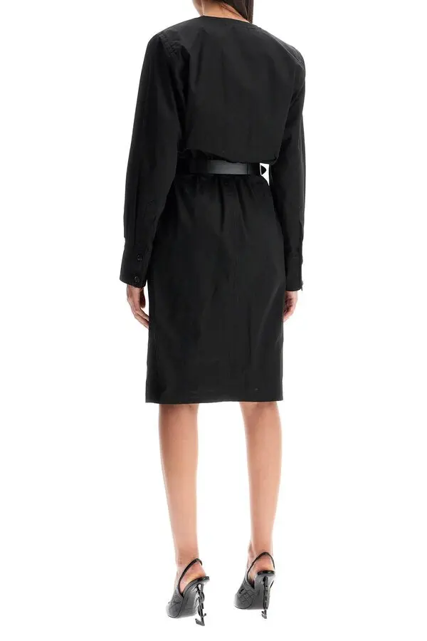 Saint Laurent Belted Wrap Dress