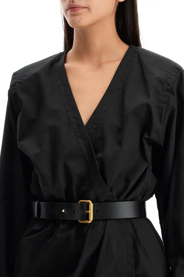Saint Laurent Belted Wrap Dress