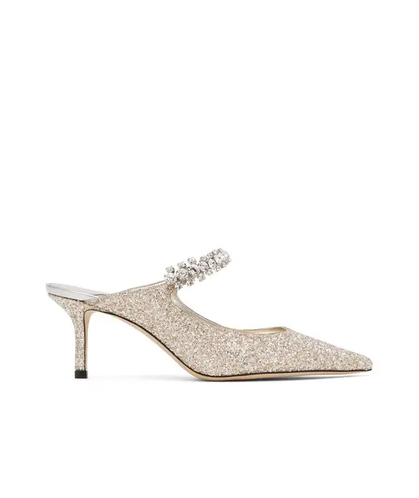 JIMMY CHOO Bing 65 Mules - Golden