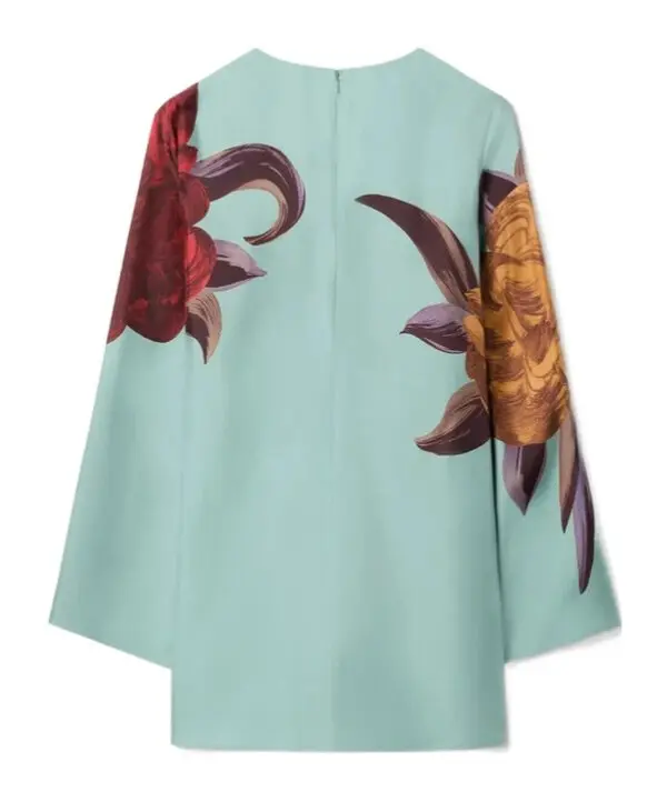 La DoubleJ Peony Print Mini Dress