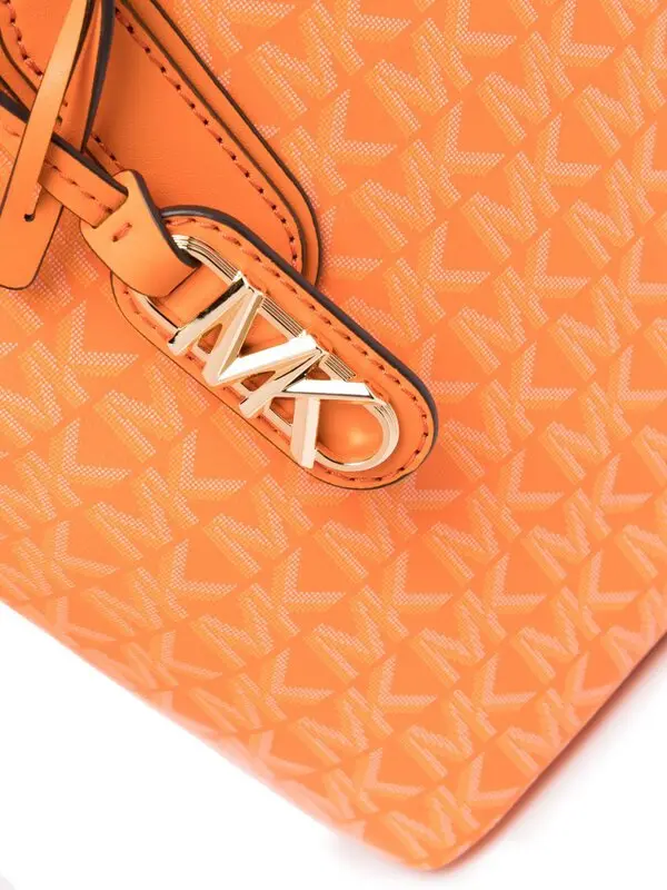 Michael Kors All-over Logo Printed Small Tote Bag