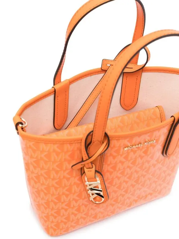 Michael Kors All-over Logo Printed Small Tote Bag