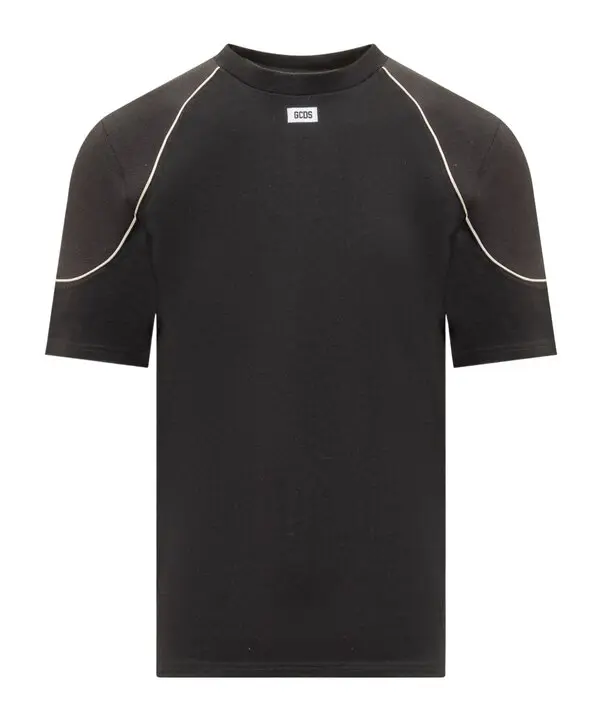 Gcds Comma Crewneck T-shirt - Black