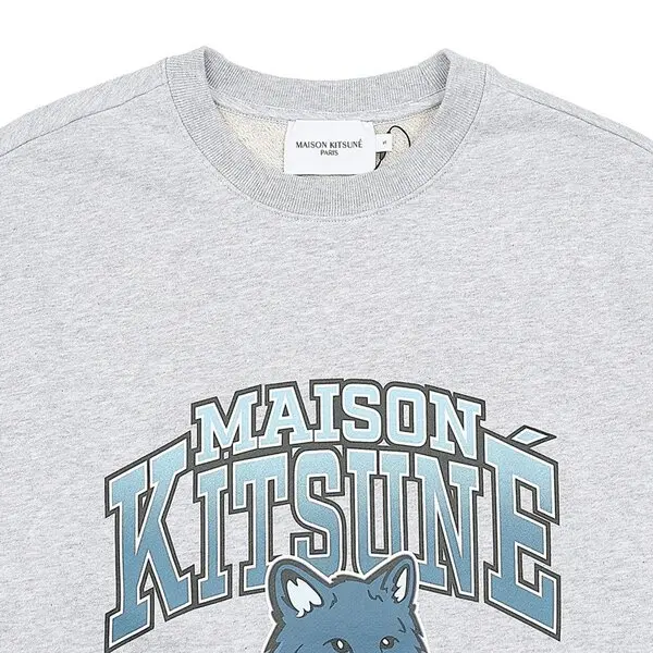 Maison Kitsuné Long-sleeved Sweater With Graphic Detail
