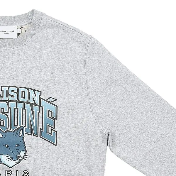 Maison Kitsuné Long-sleeved Sweater With Graphic Detail