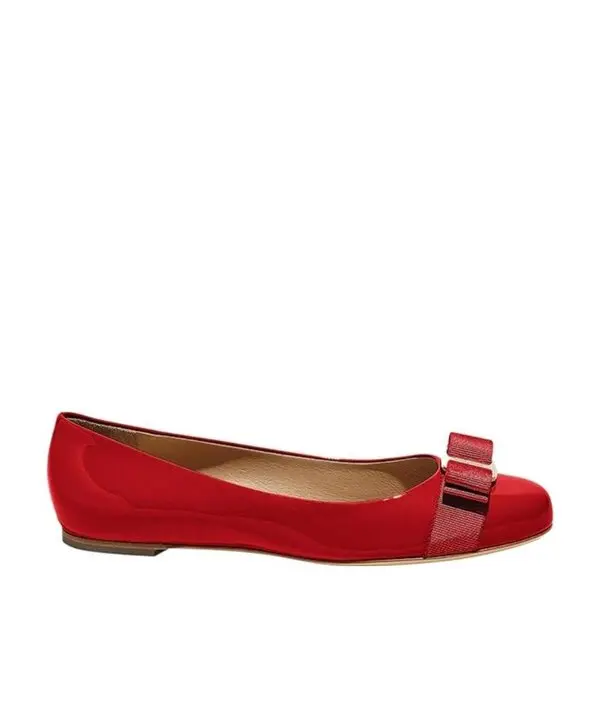 FERRAGAMO Varina Ballet Flats With Bow Detailing