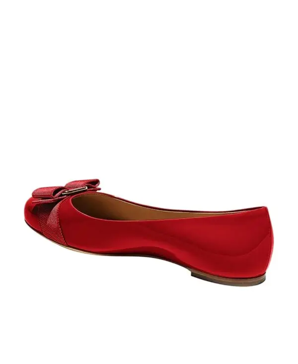FERRAGAMO Varina Ballet Flats With Bow Detailing