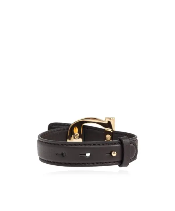 FERRAGAMO Gancini Buckle Bracelet - Black