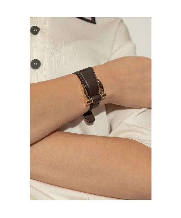 FERRAGAMO Gancini Buckle Bracelet - Black