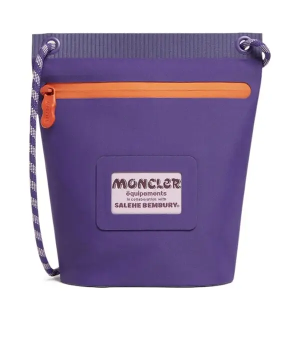 Moncler Amoeba Pouch With Rope Shoulder Straps - Purple
