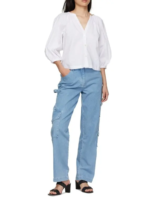 Staud Dill Button-up Shirt - White