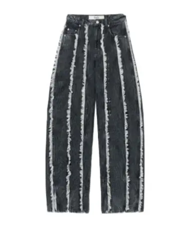 Séfr Wide-leg Jeans With Frayed Detail