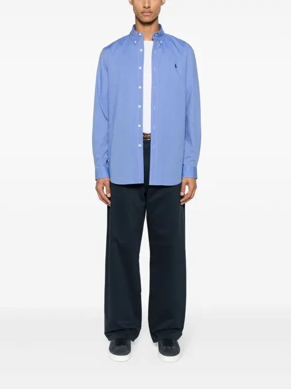 Polo Ralph Lauren Custom Fit Poplin Shirt - Blue