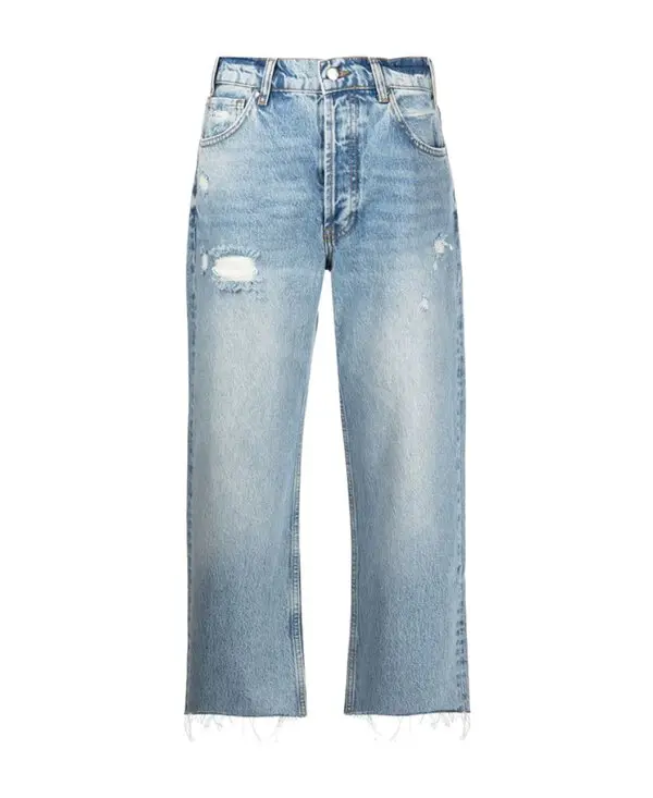 ANINE BING Logo High Waist Jeans
