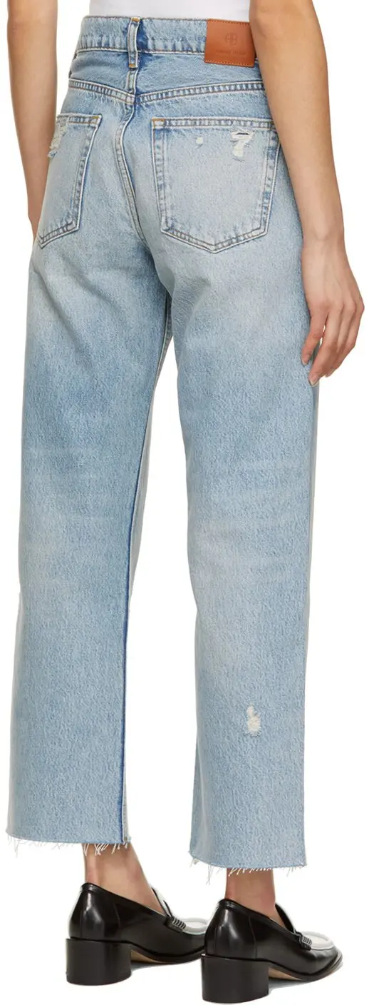 ANINE BING Logo High Waist Jeans
