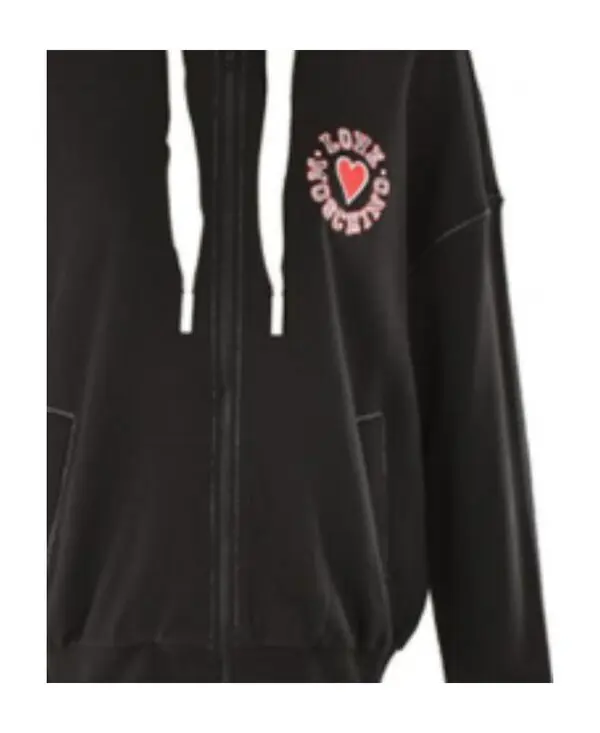 Moschino Casual Zip-up Hooded Jacket