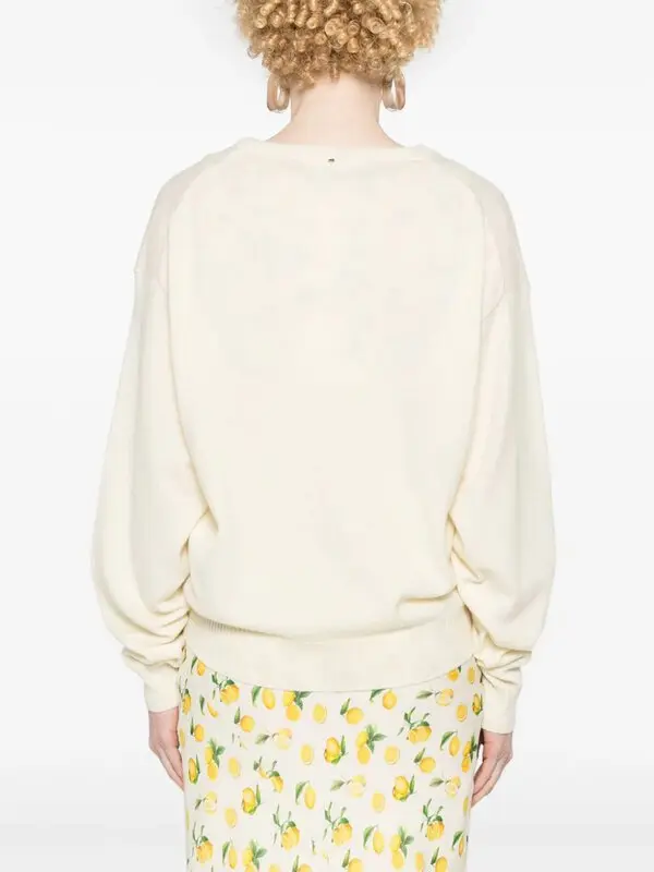 Sportmax V-neck Long-sleeved Jumper