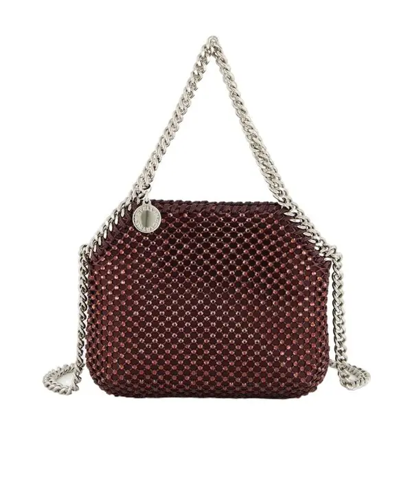 Stella McCartney Falabella Embellished Mesh Mini Tote Bag - Multicolor