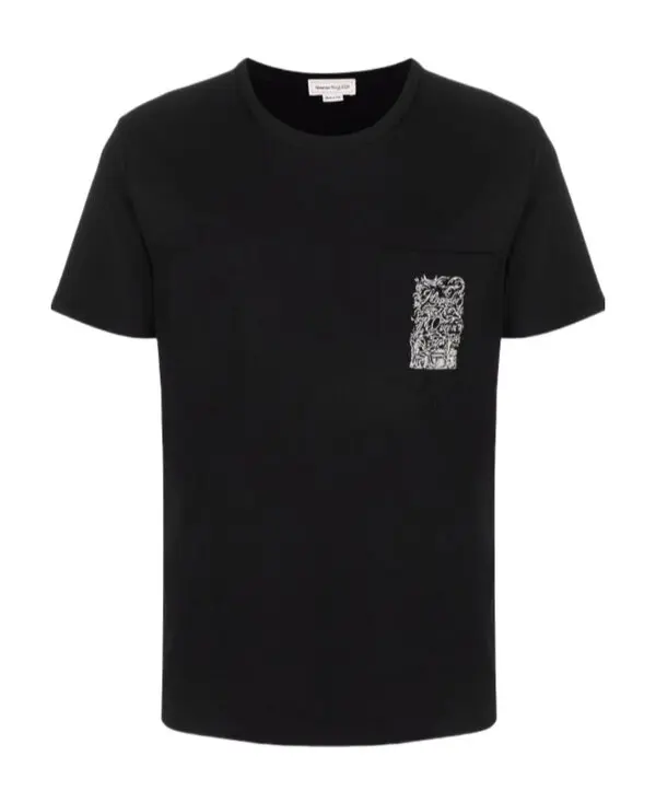 Alexander McQueen Blake Illustration-print Crewneck T-shirt