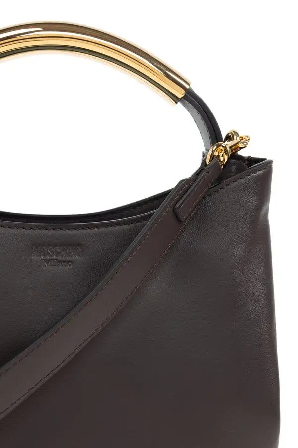 Moschino Detailed Top Handle Bag
