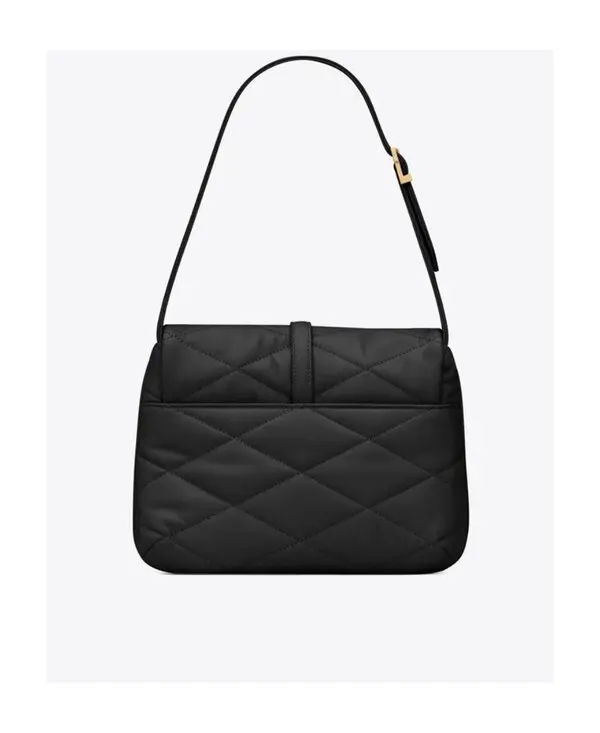 Saint Laurent Le 57 Logo Plaque Shoulder Bag - Black