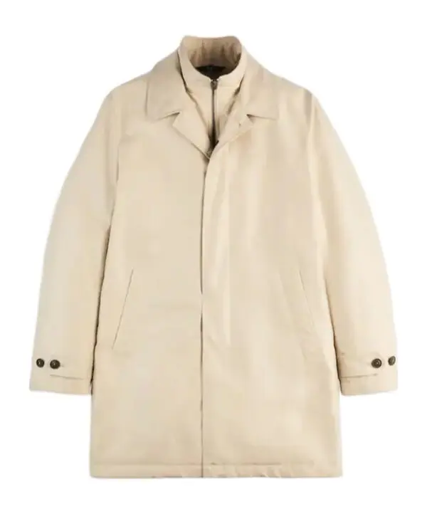 FAY Technical Poplin Raincoat - Light Brown