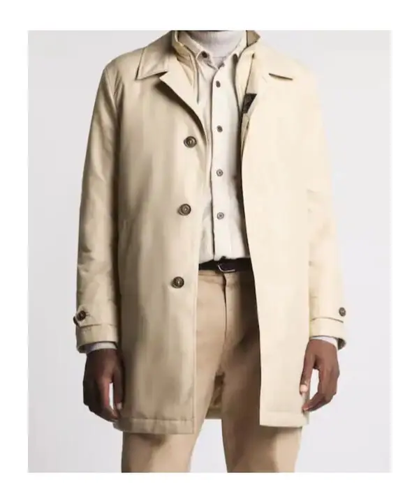 FAY Technical Poplin Raincoat - Light Brown