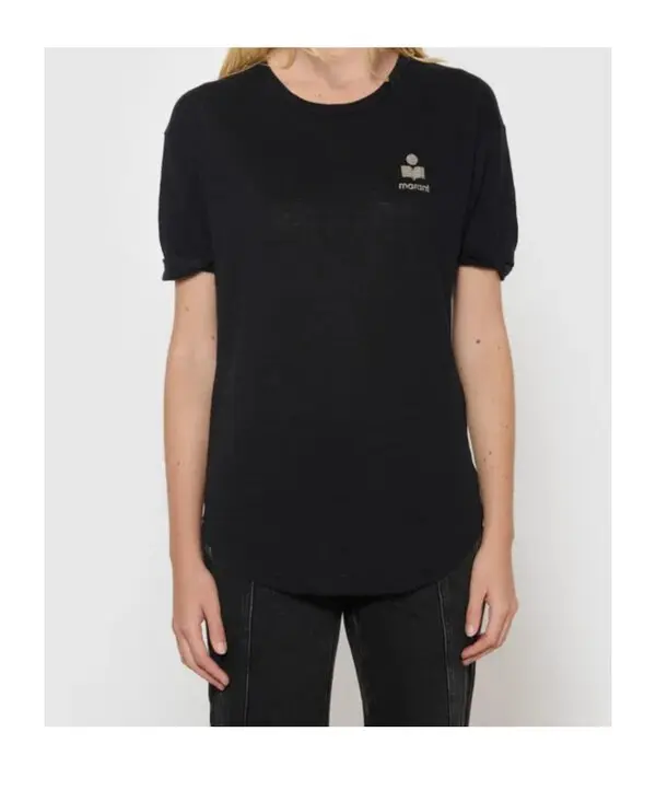 Isabel Marant Étoile Koldia T-shirt With Silver Logo