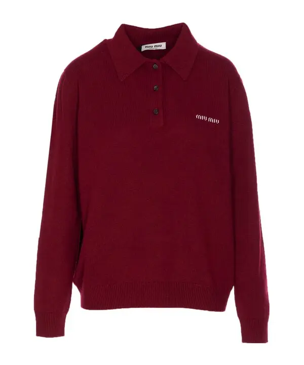 Miu Miu Cashmere Polo Sweater