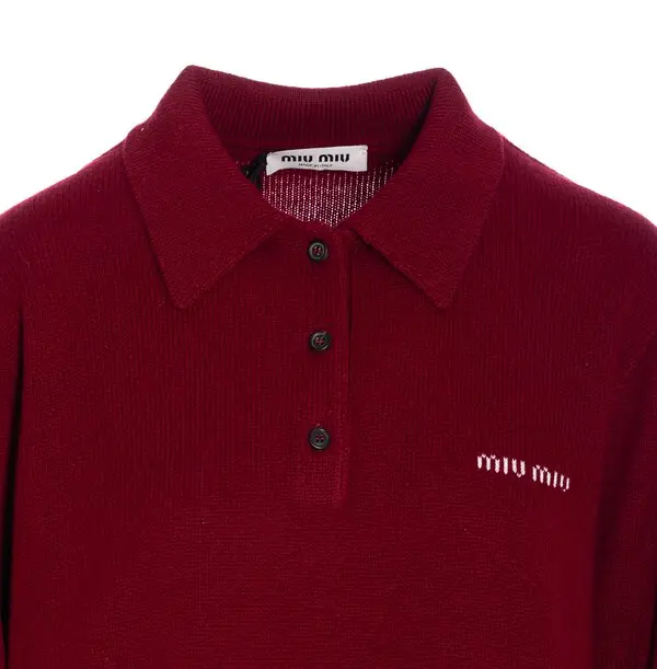 Miu Miu Cashmere Polo Sweater
