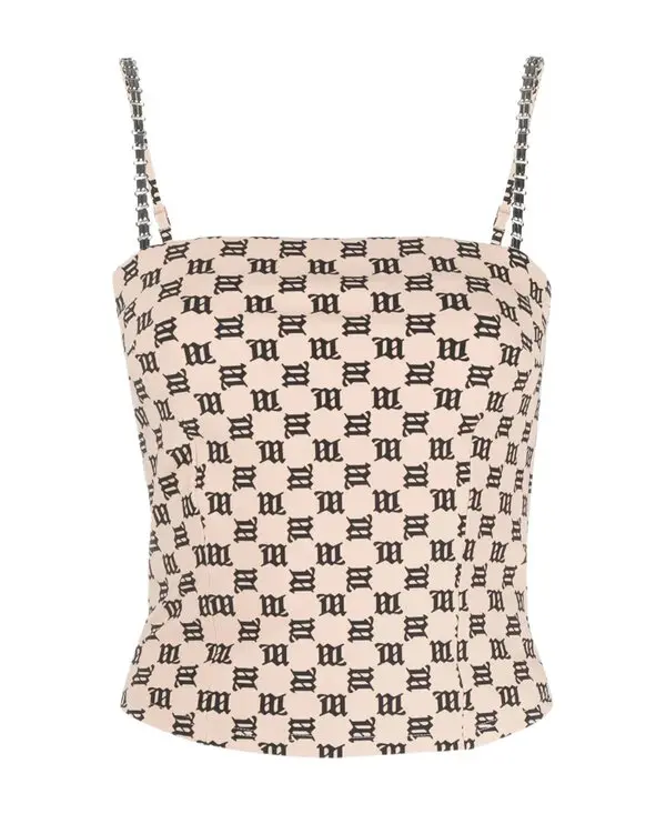 MISBHV Chain Embellished Monogram Top - No