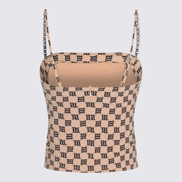 MISBHV Chain Embellished Monogram Top