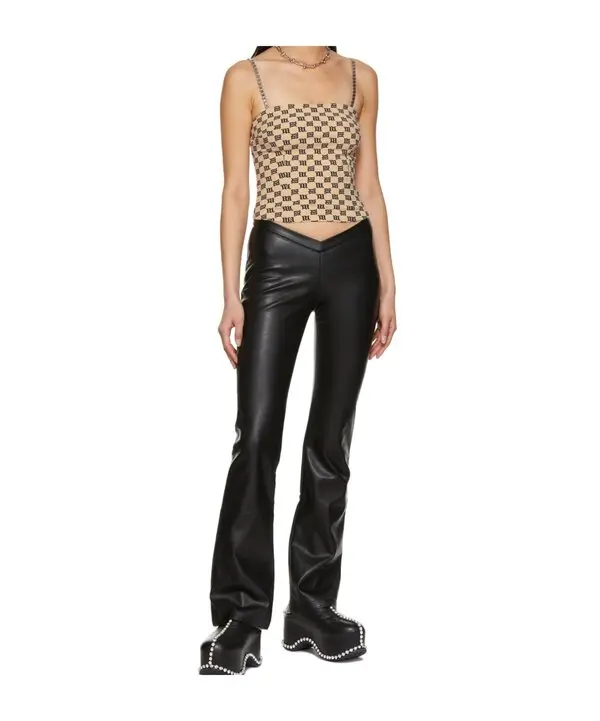 MISBHV Chain Embellished Monogram Top