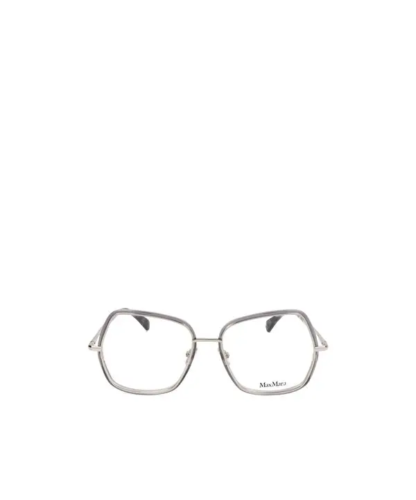 Max Mara Geometric Frame Eyeglasses - White