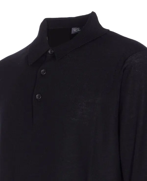 HOSIO Long-sleeve Polo Shirt